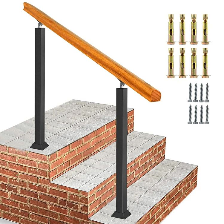 【商品コード】：y812787 【カラー】 ホワイト ゴールド ブラック 材質：木製、ステンレス 【手すりセット】手すり1本、支柱2本セット,8本ステンレス鋼拡張ネジ,8本ステンレス鋼のセルフタッピングねじ,高さ：85cm,柱の色：ブラック...