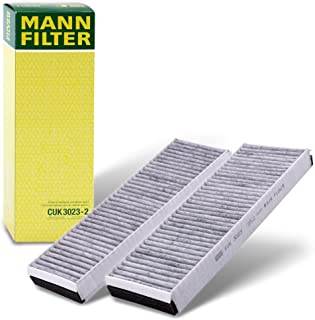 MANN-FILTER キャビン フィルター 車内の快適さを高め、新鮮な空気を保ちます。 MANN エアコンフィルター （アウディ／R8） 活性炭入り消臭効果大 CUK 3023-2 2個セット 【型式：42BUJF・42BYHF・42CN...