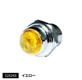 ■サイズ　20Φ×高さ27、ネジ部外径16Φ ■材質 本体：スチール/クロームメッキ、 レンズ：PC、 ナット：アルミ/クロームメッキ ■定格 DC24V　約20mA　約0.5W