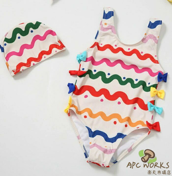 ●商品説明 素材：ポリエステルなど 商品内容：ワインピース　キャップ　 カラー：（写真通り） サイズ S:対応身長約80-90cm M:対応身長約90-100cm L:対応身長約100-110cm XL:対応身長約110-120cm 2XL...