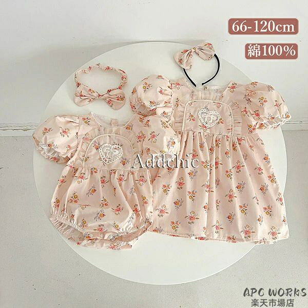 可愛い子供服が登場！肌に優しい綿素材。赤ちゃんだけでなくママも癒される可愛さです。出産祝いのギフトとしてもおススメです。タイプ：ロンパース/ワンピース素材：綿100％カラー：写真通り&nbsp;★サイズ：ロンパース【66】参考身長59-66...