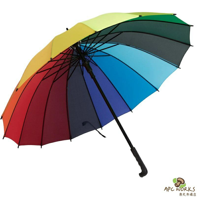 【傘タイプ】：長傘 【サイズ】：（約） *骨の本数：16本　 *収納時全長：79cm *開く時直径：100cm*重さ：約0.5kgモニターの発色具合により、実際のものと色が異なる場合があります。