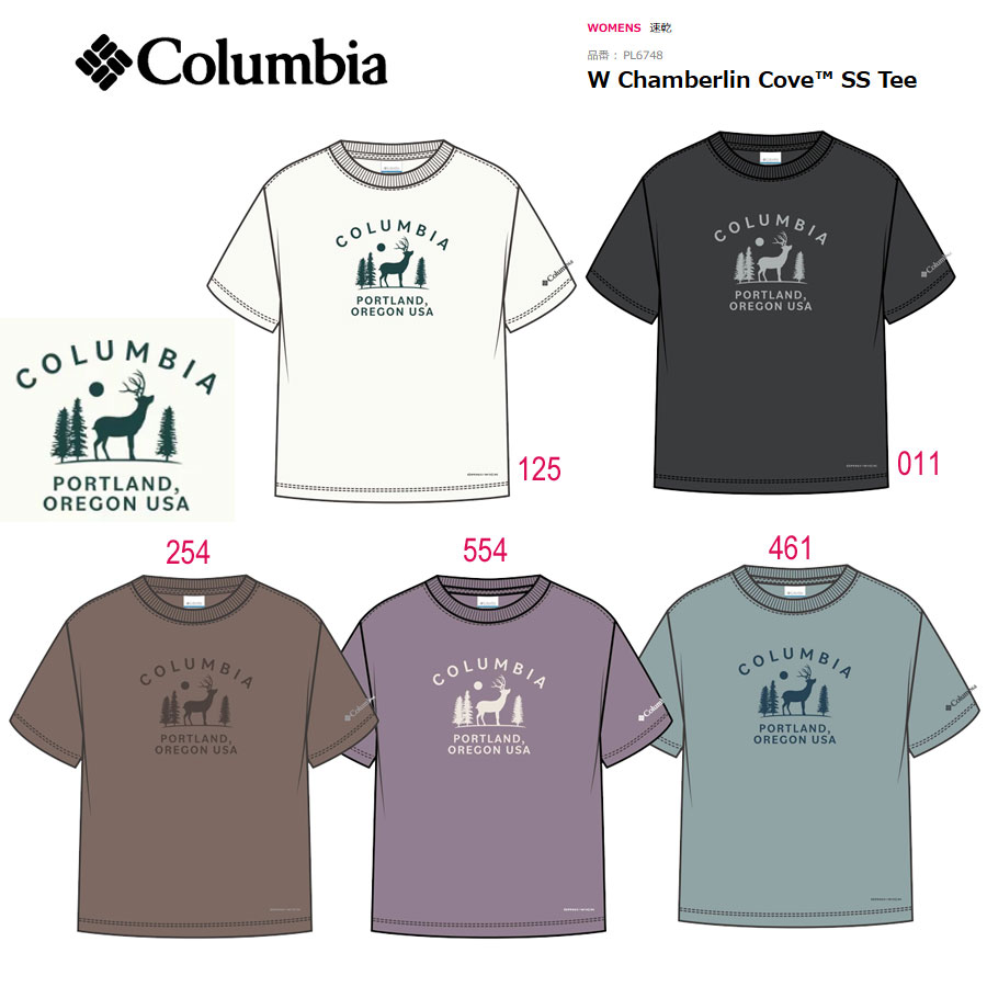 【特徴】 ■コロンビア独自の吸湿速乾機能「オムニウィック」 ■サラりとした肌ざわりのポリエステル100%素材 ■山の木々と鹿を描いた自然を感じられるフロントグラフィック ■タウンユース、ハイクやキャンプなどのアウトドアシーン、ワークアウトな...