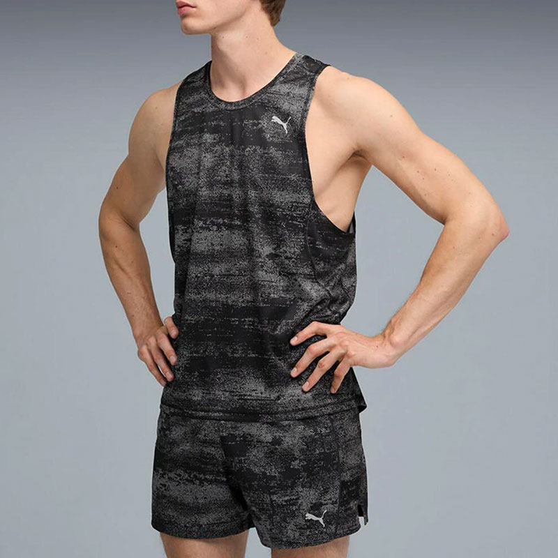 M RUN VELOCITY AOP TANK ラン ヴェロシティ AOP タンク ヴェロシティ 商品番号：529125 商品情報 DRYCELLの吸水速乾機能を持つ、AOPランニングタンク。 特徴 ・DRYCELL : 吸水速乾の高機能素...