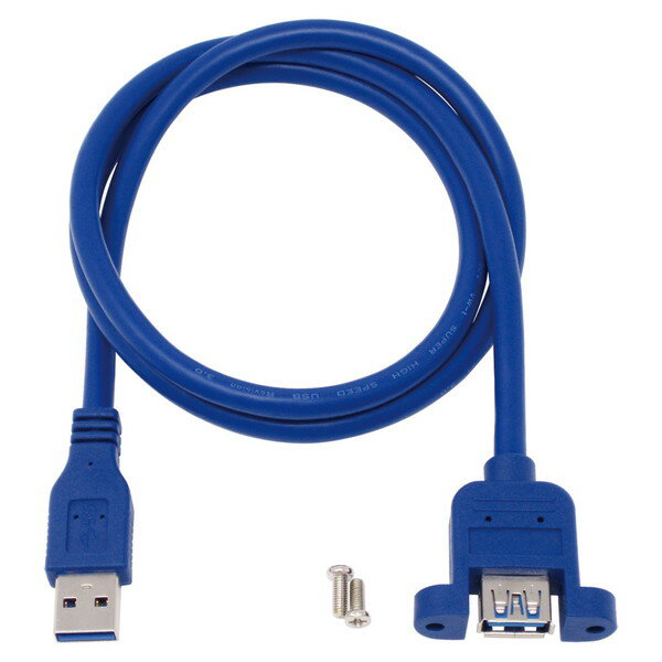 特徴 背面／拡張カード上のUSB 3.0コネクタを延長し、フロント／リアパネルなど任意の場所にコネクタを取り付けできます。 モールドにナットが埋め込み済みです。付属ネジで固定します。 仕様 対応規格: USB 3.0／2.0／1.1 Sup...