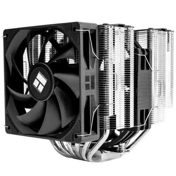 銅製ベースプレートに6mm径6本のヒートパイプを搭載した全高158mmのツインタワークーラーフロントには120mmファン（TL-C12C-X28 V2）リアには140mmファン（TL-D14CB）といった異なる口径のファンを搭載。ダークトッ...