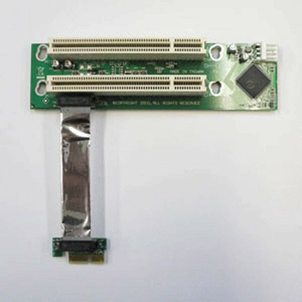 製品情報PCI-eをデュアルPCI に変換！！MINI-ITX PCケースやサーバ用ケースなどに最適！本商品はPCI-eをPCIに変換するライザーカードです、拡張スロットがPCI- eだけのM/BにPCIカードを増設する際、本製品を使用する...