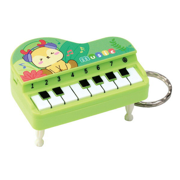 ミニメロディキーボード19種類のメロディを内蔵！光った鍵盤を押して楽しく演奏しよう！商品説明光る鍵盤を押して演奏が楽しめるミニサイズのキーボード玩具です。メロディ19曲と、光った順番を覚えるゲームモードで飽きずに遊べます。キーホルダー付きで...