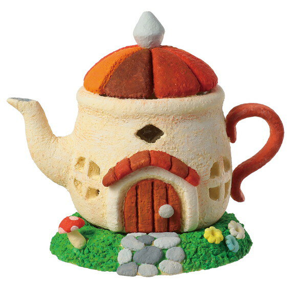 フェアリーハウスキット ティーポットティーポットモチーフのかわいいランプ！商品説明ティーポットモチーフのかわいいランタンが作れるクラフトキットです。ねんどでモルタル調の質感を再現できます。型紙を使って形を整えられるため初心者でも扱いやすく、...