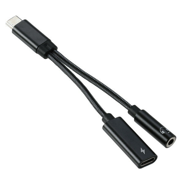 TypeC to 3.5mm&TypeC 変換アダプタ(PD対応)マイク付イヤホン対応！充電も同時に使える便利アダプタ！商品説明Type-C端子を3.5mmオーディオジャックへ変換し、マイク付きイヤホンを使用しながら給電も同時に行える便利な...