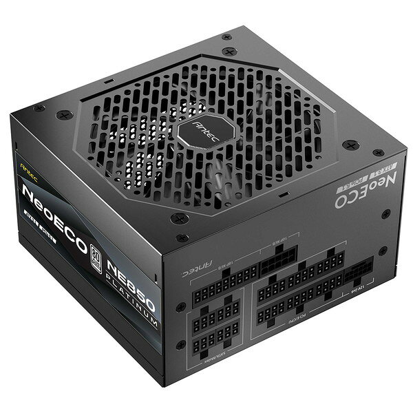 ANTEC NE850 PLATINUM ATX 3.1・80PLUS PLATINUM 認証取得 高効率高耐久電源ユニット・ATX 3.1、PCIe 5.1準拠・12VHPWRケーブル付属・日本製コンデンサ採用・静音性に優れた120 mm...
