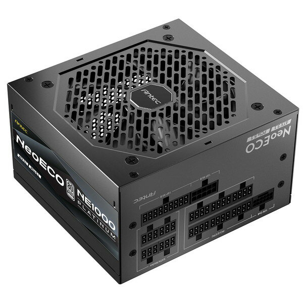 ANTEC NE1000 PLATINUM ATX 3.1・80PLUS PLATINUM 認証取得 高効率高耐久電源ユニット・ATX 3.1、PCIe 5.1準拠・12VHPWRケーブル付属・日本製コンデンサ採用・静音性に優れた120 m...
