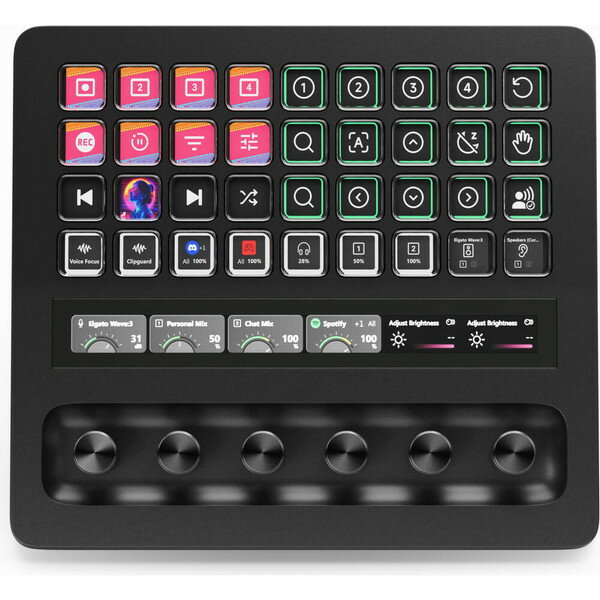 Stream Deck + XL プロ用コントロールサーフェス 数十種類のカスタマイズ可能なコントロールと圧倒的な連携機能を備えたStream Deck + XLなら、直感的なインターフェースひとつで、制作現場全体やシステムを自在にコントロ...