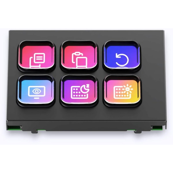 Stream Deck Module (6 キー) DIYコントロールパネル。 メーカーとOEM向けに設計されたStream Deck Moduleは、6キーの、ブランドロゴのない統合対応キーパッドです。カスタムハードウェア、製品、制御シス...