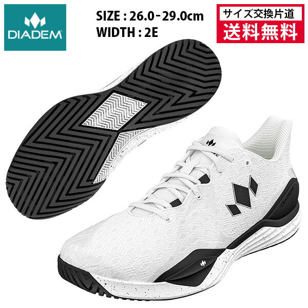 【商品名】COURT BURST オールコート用 【品番】TCA002 【カラー】ホワイト×ブラック 【サイズ】26.0cm・26.5cm・27.0cm・27.5.cm・28.0cm・28.5cm・29.0cm ※製品には26.25cmと記...