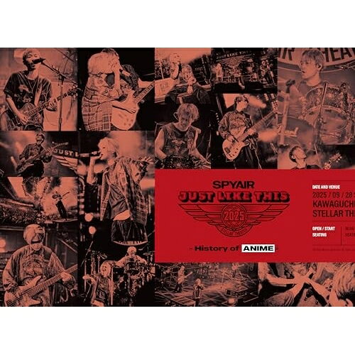 JUST LIKE THIS 2025 - History of ANIME - (本編DVD+特典DVD+CD) (完全生産限定盤)SPYAIRスパイエアー すぱいえあー　発売日 : 2026年5月20日　種別 : DVD　JAN : 4...