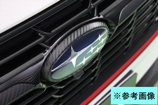 ■BRZ ZD8 専用　フロントエンブレムメッキベゼルシート ■BRZ ZD8のフロントエンブレムのメッキ部分に貼り込みするシートです。 ■エンブレムを取り外しせずに貼り込み出来る様になっています。 ■シートカラーはブラックカーボンシート、...