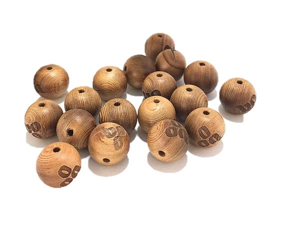 ■商品の内容 屋久杉 梵字 イー 直径12〜14mm 【穴あり一粒売りビーズ】 屋久杉で作ったビーズに梵字を彫り込みました。縁起の良いカービングビーズです。梵字の一文字は神仏を現し、様々な功徳を与え、また災難から救ってくれるパワーを持ってい...