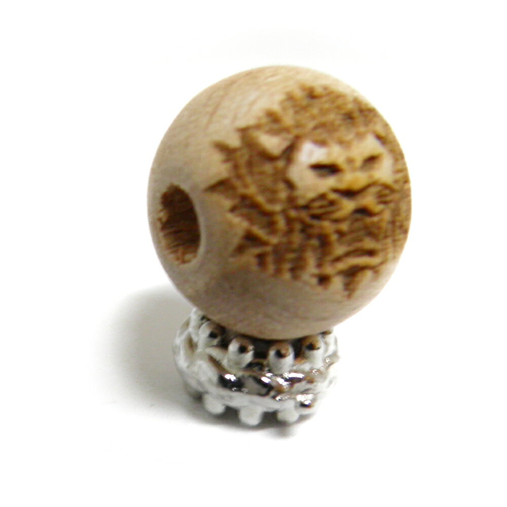 ■商品の内容 ライオン 彫刻ビーズ 12mm 欅 手作りにオススメ！一粒売り パワーストーン 「百獣の王」として有名であり、一般的に最も強い動物であると思われています。 ■素 材・サイズ 素　材＆サイズ：欅/約12mm、穴径：2mm 内祝い...