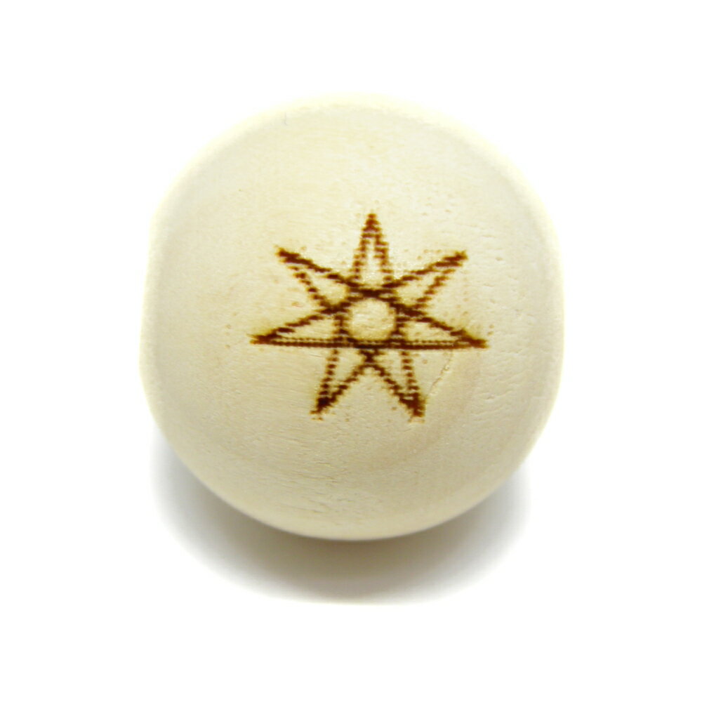 ■商品の内容 栂 ツガ 大粒 七芒星 ビーズ 20mm玉ビーズ セミラウンド 一粒売り 天然石 パワーストーン 七芒星を彫刻したビーズです。ツガの大粒ビーズです。七芒星 　 Heptagram ヘプタグラム/宇宙最高のパワーや魔除けのお守り...