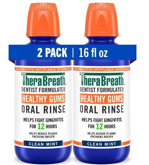 TheraBreath ヘルシーガムオーラルリンスは、歯茎が不健康な方のために敏感な歯肉組織を刺激したり炎症を起こしたりしません 【注意事項】 ・当店でご購入された商品は、原則として、「個人輸入」としての取り扱いになり、全てアメリカ合衆国か...