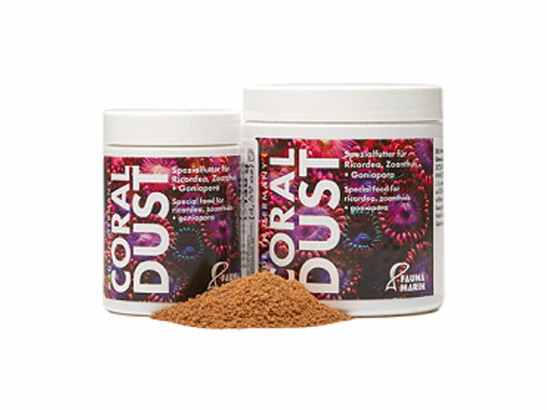 coral dust は色鮮やかで健全なサンゴ育成のため、特別なタンパク質とプランクトン、天然の食物材料が含まれています。 coral dust は、水槽という閉鎖環境で退色しやすいサンゴに活力を与え、サンゴの活性を高めます。 イソギンチャ...