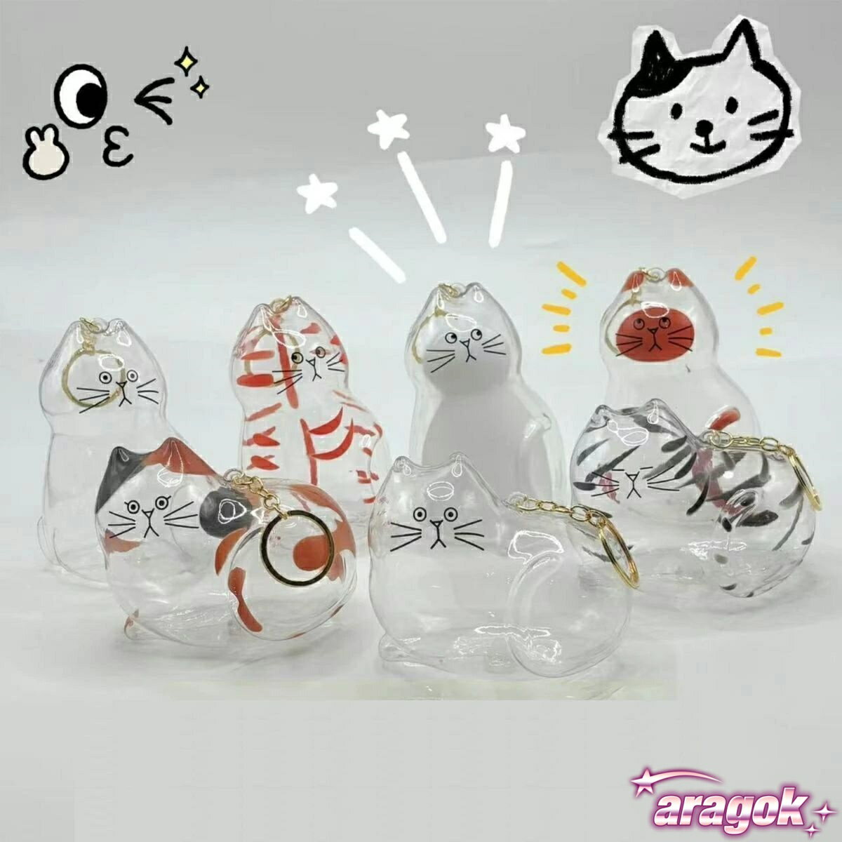 ※商品情報 カラー：7タイプ サイズ：11.5*7.5cm、8.5*10.5cm 素材：プラスチック 猫毛収納ボトルPLUS！ 大切な愛猫の一部をいつも身近に。猫好きの心をわしづかみにするメモリアルキーホルダーです！ 誕生日・記念日・感謝の...