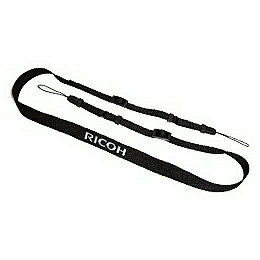 GR/CX5/CX4/CX3/CX2/CX1/GX200/Caplio GX100/RICOH R10/R8に使える2点吊りネックストラップです。全長約1m。 ※「RICOH」のロゴ刺繍入りで、形状はGS-1と同じです。
