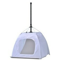 傘のようにたためるコンパクトミニスタジオ「ワンタッチライティングドーム」にデスクトップサイズが登場。写りこみ防止幕付き。 ■素材■ 生地:ポリエステル 骨:FRP(グラスファイバー)　アルミ　樹脂　付属バックシート　紙(グレー) ■本体サイ...