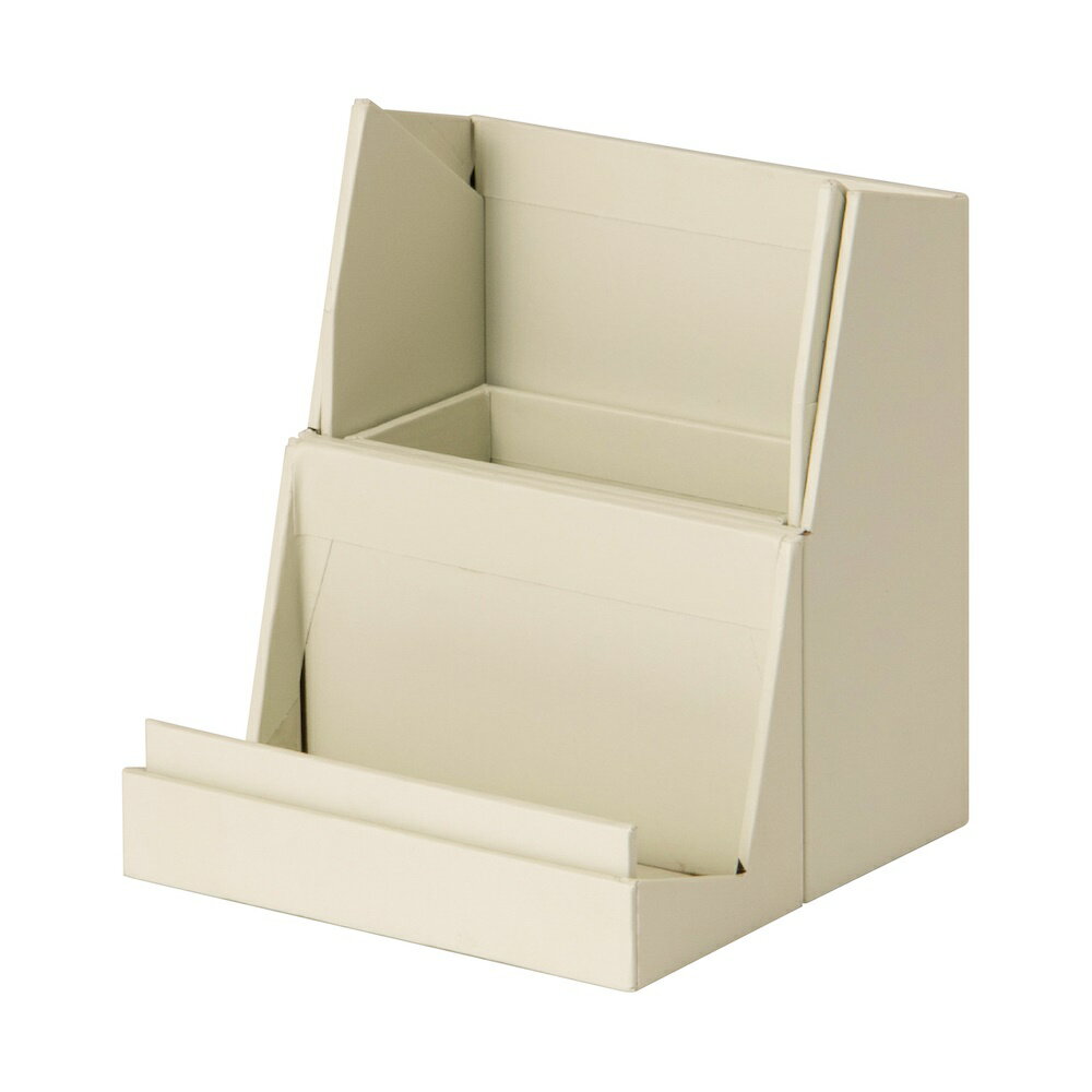 ケーブルが収納できるタブレットスタンド使わない時はすっきりとした四角い箱。パカっと開いてスタンドに早変わり。ケーブルなどが収納できるインナーケース付き。インナーケースは取り出して使用可能。