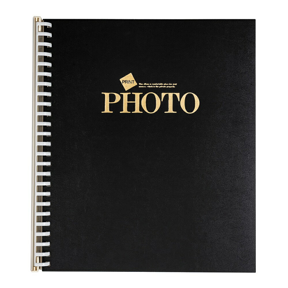 ロッ骨式綴じ具で台紙編集、思いのままライトフリー台紙だから、台紙に直接メモ書きできます。