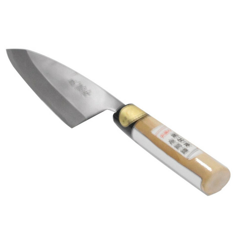 仕様用途：左利き用の魚、肉向けの包丁刃渡り：150mm柄長：95mm刃形状：片刃研ぎ直し：可能食器洗浄機：使用不可サビ防止方法：汚れや水分を拭き取り保管柄交換可能 製品サイズ(mm)縦×横×高さ：285×22×50 製品重量(g)242 生...