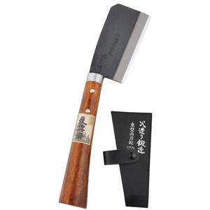仕様 用途:小型オノ・木割り 刃わたり:135mm 刃の厚さ:9mm 刃部:両刃 刃カバー付 全長:約360mm 製品サイズ(約):縦360×横80×高さ30mm 重 量(約):832g 材質:刃物/刃物鋼、柄/染樫 商品説明 割る事を主な...