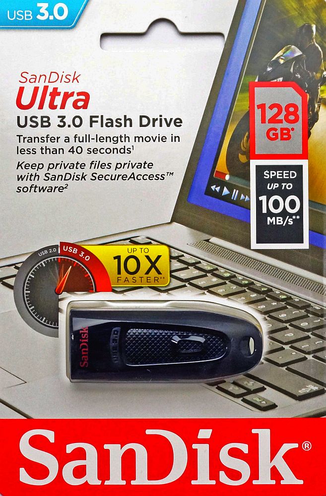 最大転送速度100MB/s！高品質サンディスク製 USB3.0フラッシュメモリ 128GB♪ ■メーカー：サンディスク ■シリーズ： Ultra USB 3.0 Flash Drive ■製品型番：SDCZ48-128G-U46 ■転送速度...