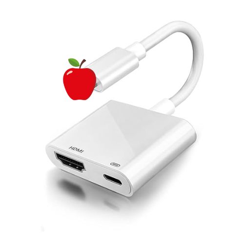 【Lightning-HDMIアダプタ】iPhone HDMIアダプタケーブルは、アプリ、プレゼンテーション、ウェブサイト、スライドショーなど、デバイスの画面に表示されているものをHDMI搭載のテレビ、ディスプレイ、プロジェクター、またはそ...