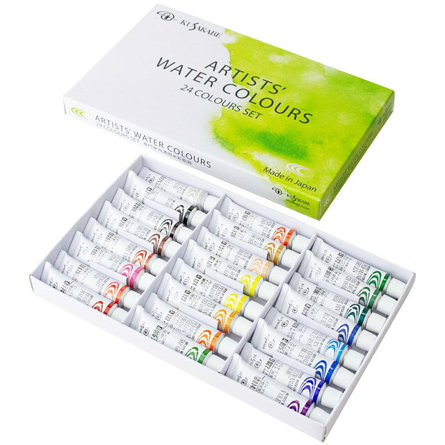 透明水彩絵具セットKUSAKABE ARTISTS' WATER COLOURS SETクサカベ専門家用透明水彩絵具は、環境と人にやさしい製品を目指し、厳選された原料をもとに発色や使用感にこだわった絵具です。＜メーカー商品HP＞www.ku...