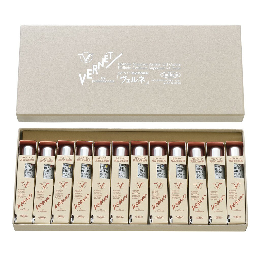 ＜特徴＞ホルベイン高品位油絵具「ヴェルネ（VERNET）」は、混ぜ物のない単一組成が特徴です。■単一顔料処方で、混色しても濁りにくい■高い彩度と強い着色力■高濃度で良くのびる色■深みのある、優れた透明性■なめらかで、画面に吸い付くような粘性...