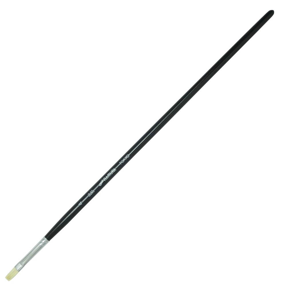 ブタ毛油絵筆のヒット商品で、30数年間も多くのユーザーに愛用され続けています。コシが強く、まとまりの良い油絵筆として、一般的に広く使われています。穂先の種類・形状 ： 平規格・号数・No ： 4号穂先サイズ（約、穂幅×穂丈） ： 6×13....