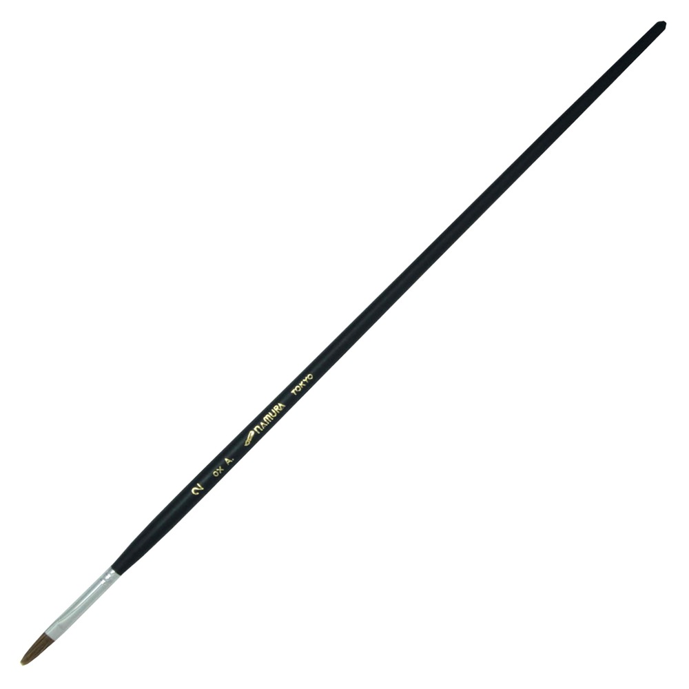 OXAはヨーロッパ産の牡牛の耳毛を選別して造られています。古くから良質な絵筆材料として使われているもので、軟毛では、セーブルに準ずる優れた味があり、丸筆は水彩用としても多くの専門家に愛用されています。穂先の種類・形状 ： 平規格・号数・No...