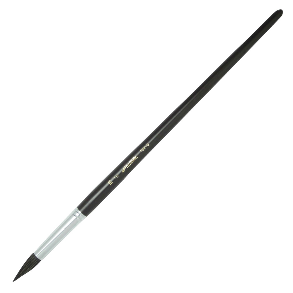良質なタヌキ毛を選別し、牛耳毛を程良く混毛して味付けされています。絵具の含みも良く、ソフトな描き味が、タヌキ毛の特徴でもあり、仕上げ用の筆として人気があります。※材料の入手時期に依り、毛の色あいが若干異なることもあります。穂先の種類・形状 ...