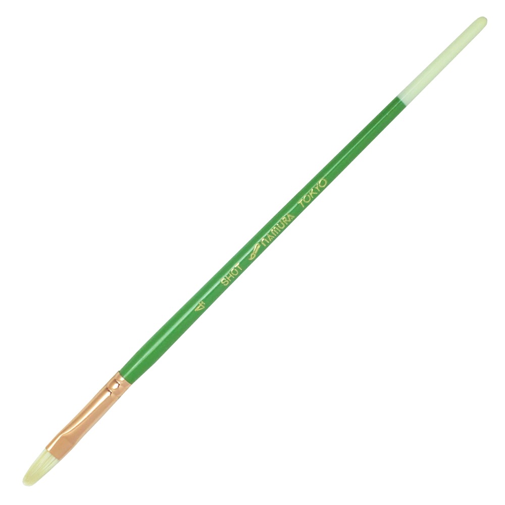 ネコポス 対象商品です24個まで送料全国一律 270円（税込）詳細はこちら筆の中でも一番良く使われる4号から14号までの短軸の油筆。鉛筆の長さをイメージして作りました。穂先の種類・形状 ： 平規格・号数・No ： 4号穂先サイズ（約、穂幅×...