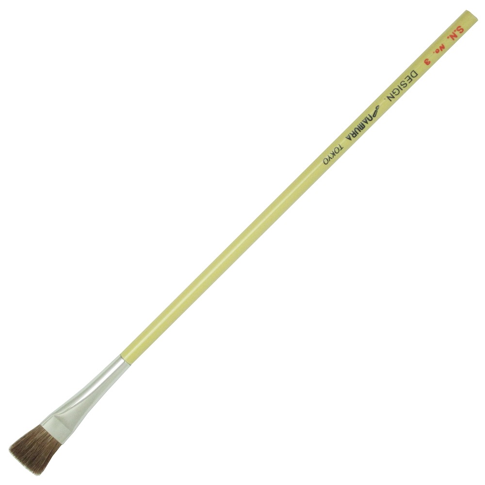 ネコポス 対象商品です10個まで送料全国一律 270円（税込）詳細はこちらイタチ毛と馬の混毛により味付けがなされ、含みがよくてキレのなめらかな平筆として使われています。穂先の種類・形状 ： 平規格・号数・No ： 3号穂先サイズ（約、穂幅×...