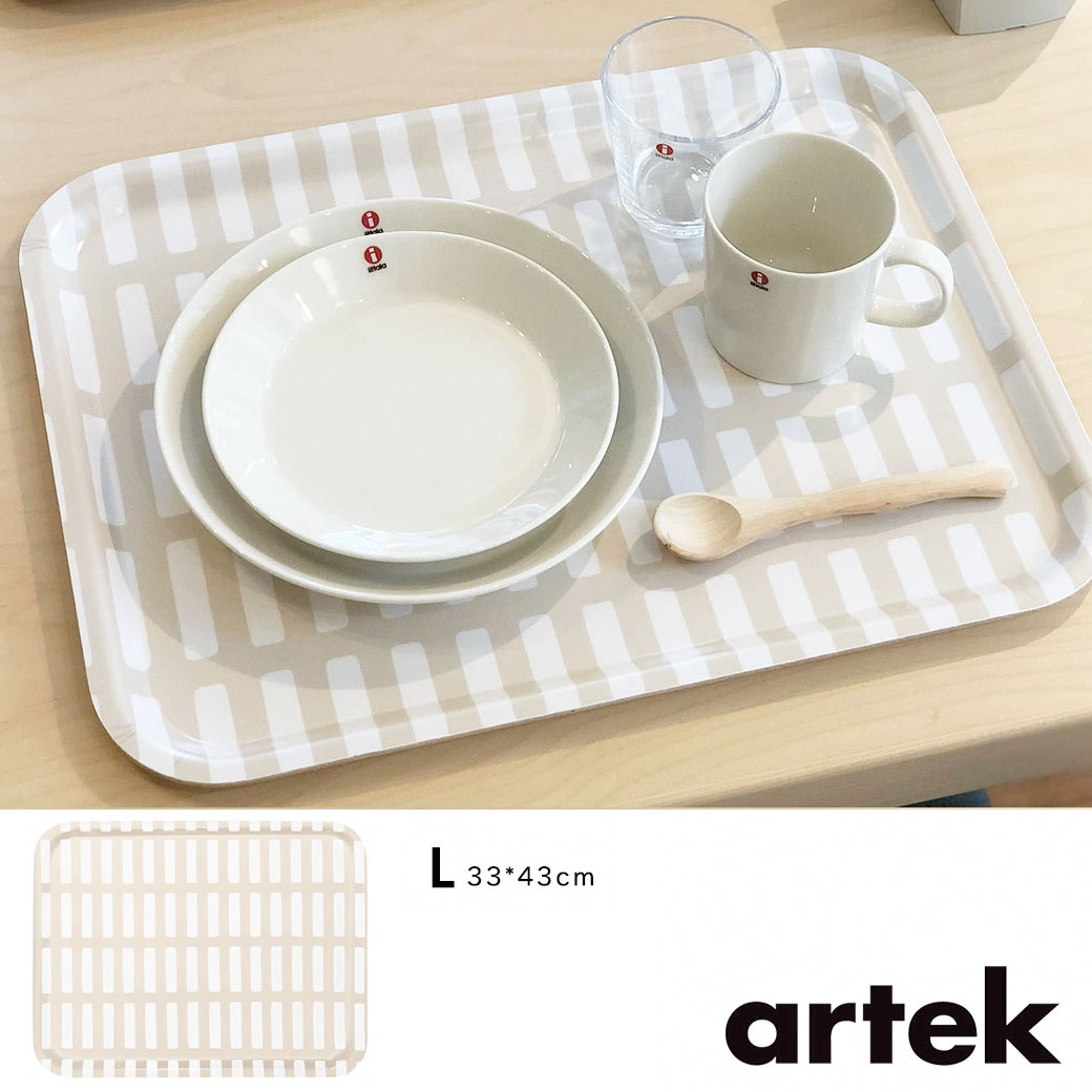 メーカーartek アルテック 素材バーチ積層・メラミン化粧板 サイズSサイズ：20*27cm Lサイズ：33*43cm ご注意ください裁断により掲載写真と柄の出方が異なる場合がございます。あらかじめご了承ください。SIENA トレイ 北欧...