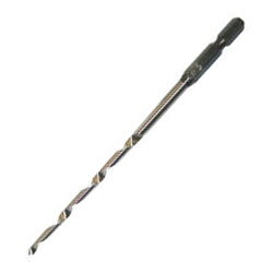 下穴をあけて木の割れを防ぐ（ビス、釘の下穴用ドリル。）材質：普通鋼【使用工具】インパクトドライバ電気ドリル（6.5mmチャック以上）【対象材】木材・竹・アクリル板・石膏ボード【サイズ】穴径：3mm全長：110mmネジ丈：45mm軸径：6.3...