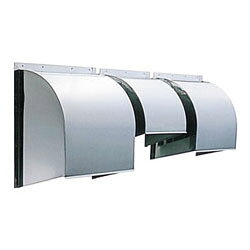 A350/B350/C315/D180/H370/W390300mm用　SUS420・2Bの板厚0.4mm使用でサビに強くいつまでも輝きを保ちます。取付部分の断面にはハゼ折加工、出入口の裾の部分は二重ハゼ折加工が施されてあり、コストパフォー...