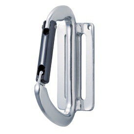 シンプルながらも強靭なフックが腰元に優雅な雰囲気をもたらします。落下防止用穴付き。。サイズ重量：90g縦×巾：H110mm×W70mmカラー：シルバー（ブラックもあります）※道具等の吊下げ用ですので体重が掛かる様な 作業には使用しないで下さい。