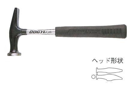 ダクト工事用ハンマーサイズ全長：315mm頭長：128mm口径：37mm全重量：680g