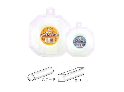 ナイロンコードの普及品。長さが18mから500mまで取り揃えています。500mのみボビン巻となります。＊画像はスプール巻です。