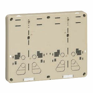 自己消火性樹脂製特徴B-2WH型は、余長配線がとれる厚さ55mmタイプで、VE管(22・28・36)とモールダクト(MD-40・70)の配管用ノックアウトが設けてあります。仕様積算電力計取付板カードホルダー付色：ベージュ適合電力計・1φ2W...