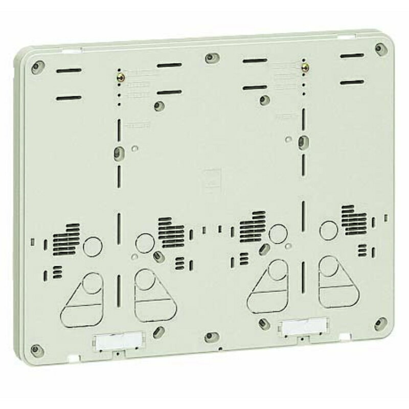 自己消火性樹脂製仕様積算電力計取付板カードホルダー付色：ミルキーホワイト適合電力計・1φ2W：～120A・1φ(3φ)3W：～120A適用：2個用ご注意B-2W○への電力計120Aの取り付けは、メーカーによりノックアウトが一部塞がります。※...